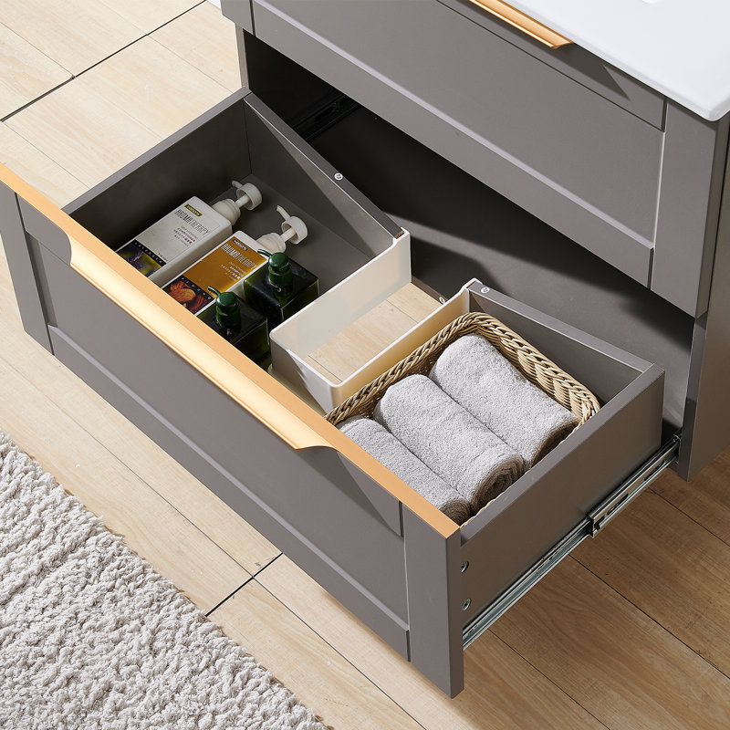 Mercer41 Ensemble de meuble-lavabo mural simple 30 po Libarid - Wayfair Canada